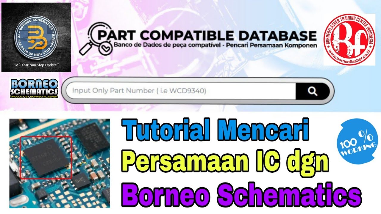 Tutorial Mencari Persamaan IC / Komponen menggunakan Borneo Schematics #BorneoSchematics - YouTube