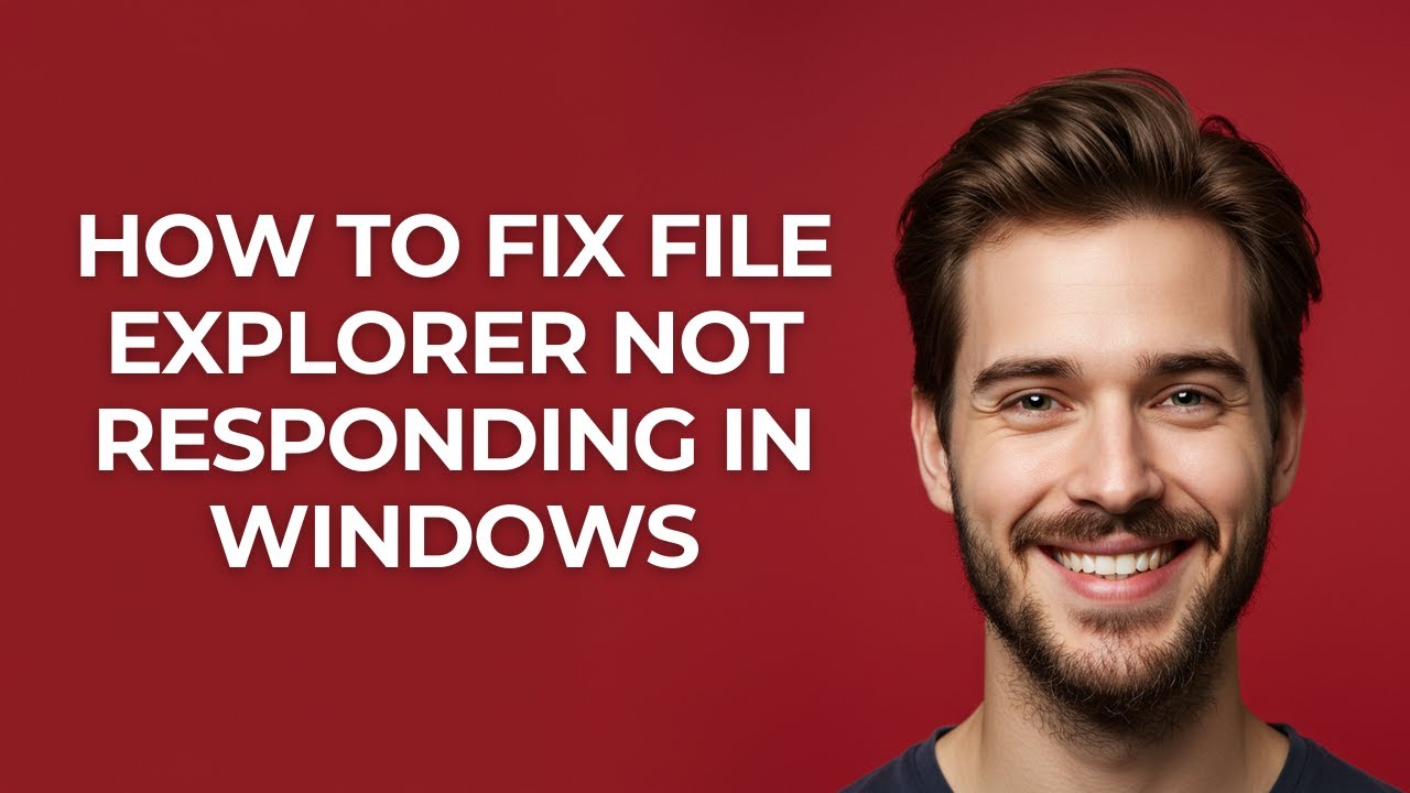 How To Fix File Explorer Not Responding In WIndows - GUIDE! - YouTube