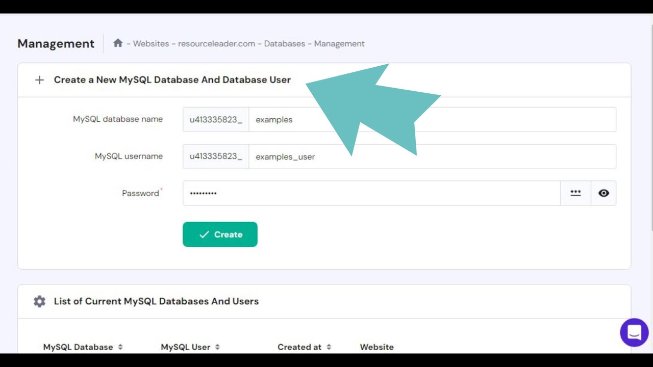 Php And Mysql Part 1 Create A Database In Your Hostinger Account 0698