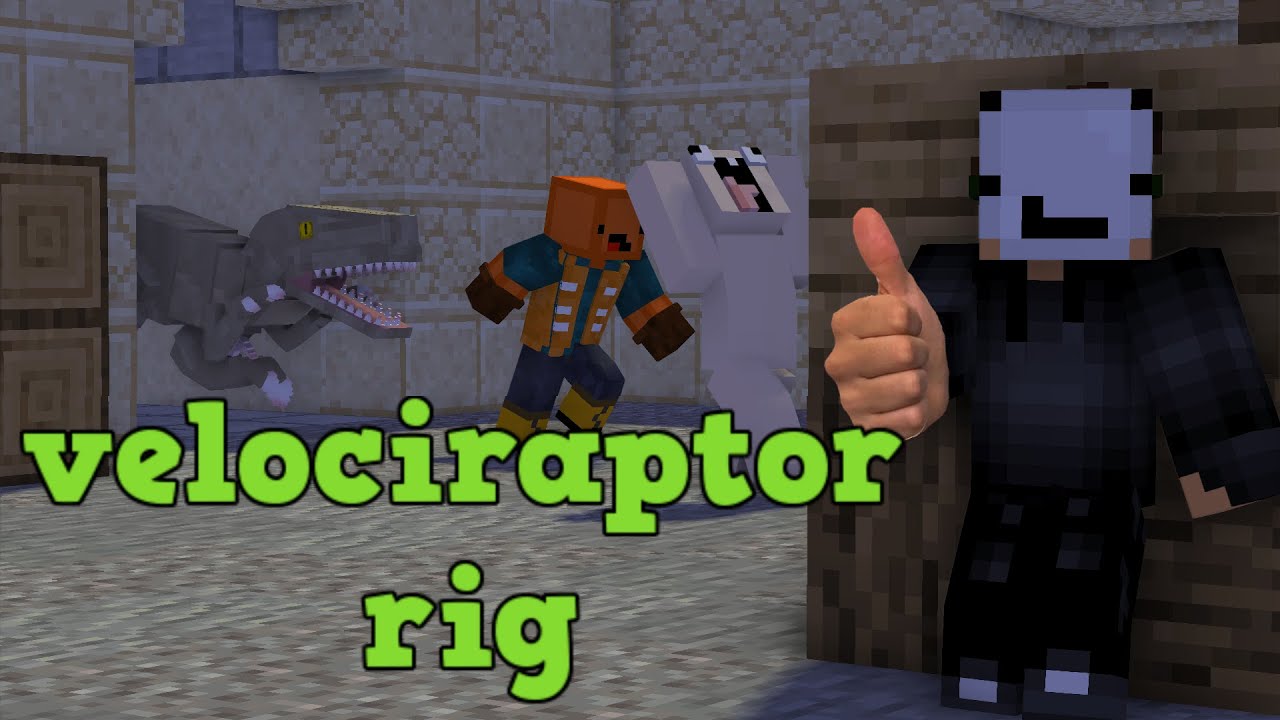 velociraptor rig mine imator (public) - YouTube