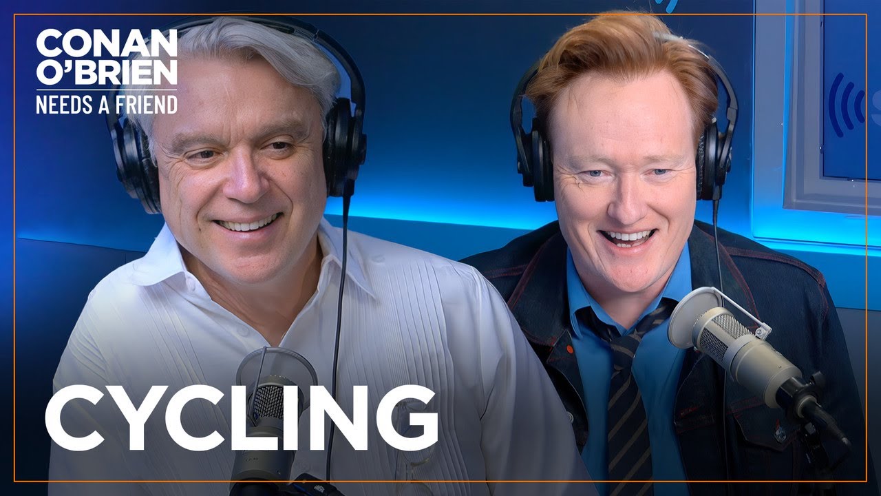 David Byrne Travels Around NYC By Bicycle | Conan O'Brien Needs A ...