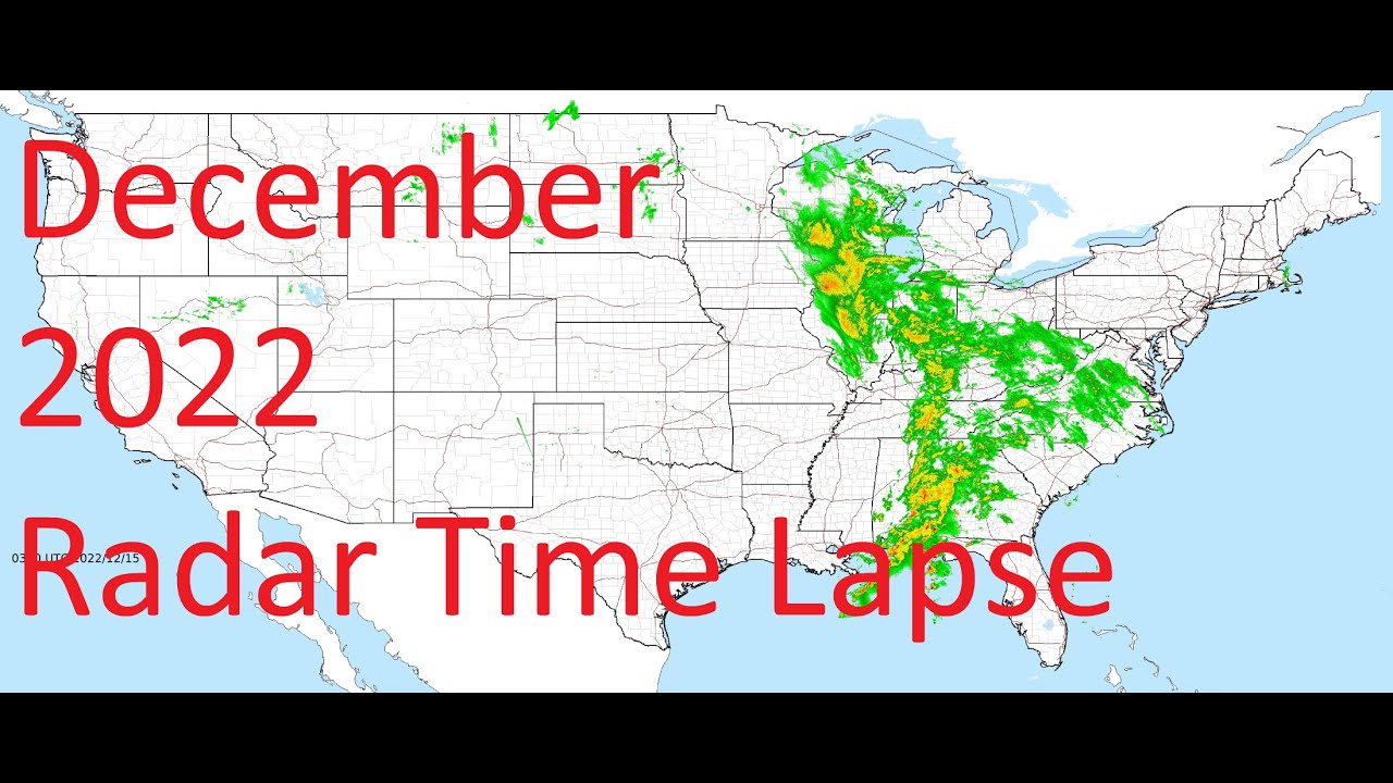 December 2022 US Weather Radar Time Lapse Animation - YouTube