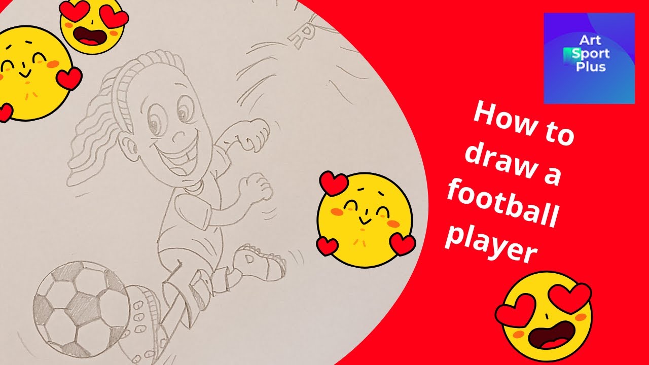 How to draw a Ronaldinho football player / Simple / Step by Step ...