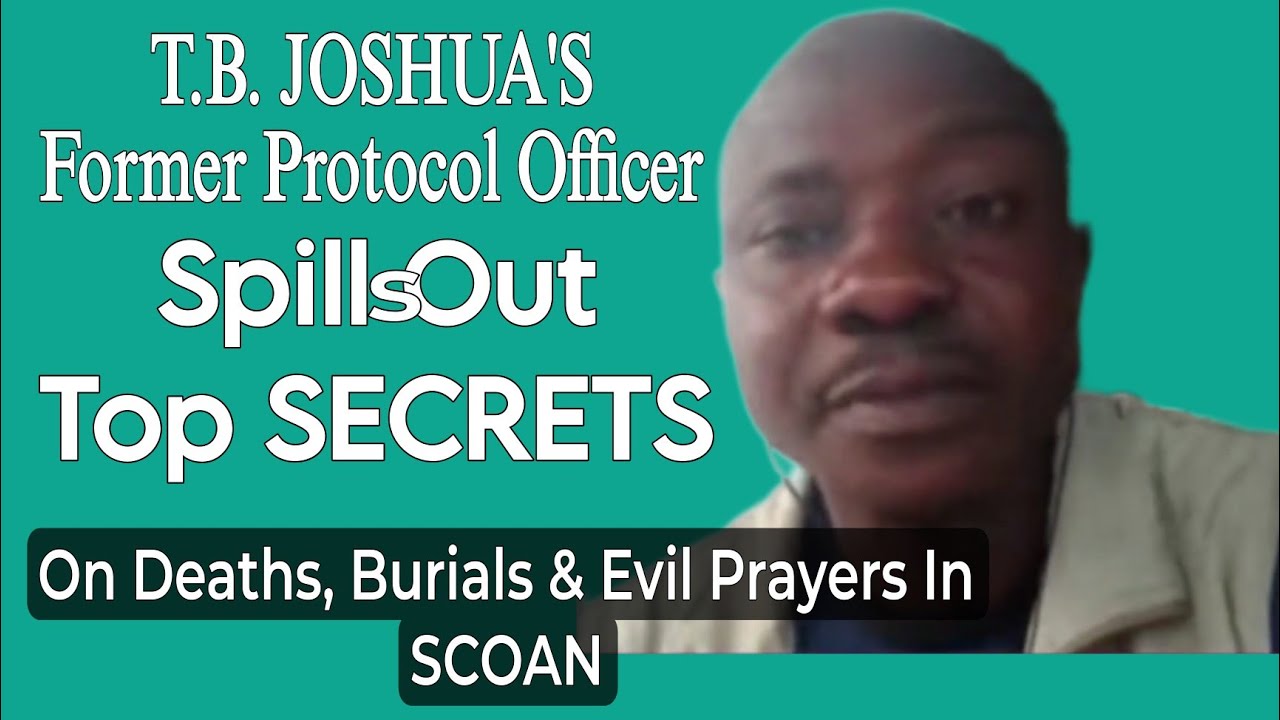 JULIUS SPEAKS: My Experience With TB Joshua, How Benson's(2nd In ...