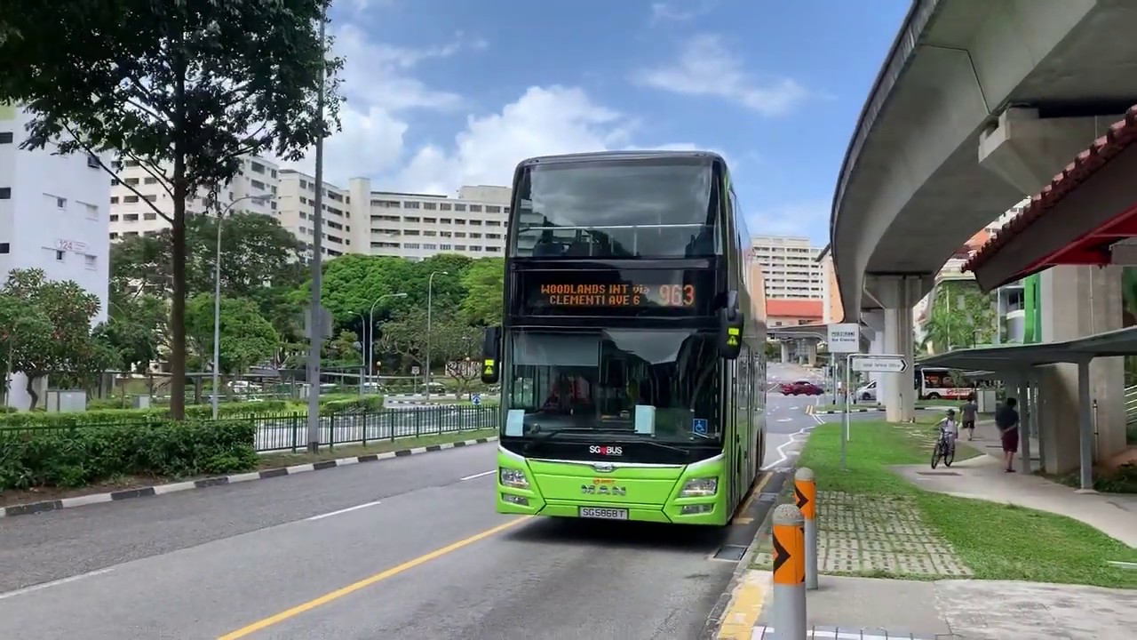 SMRT Buses MAN ND323F A95 (Batch 3) SG5868T on Service 963 departing ...