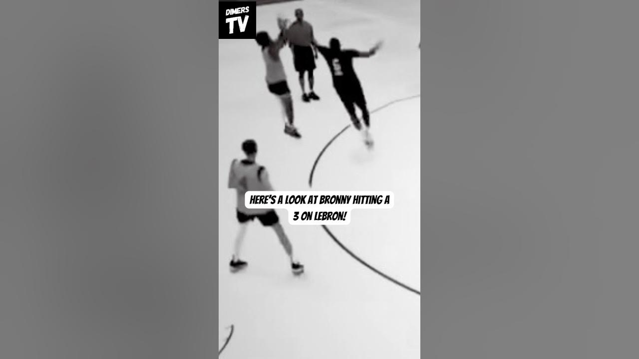 Here’s a look at Bronny James hitting 2 threes on LBJ! #nba #bronnyjames #lebronjames # ...