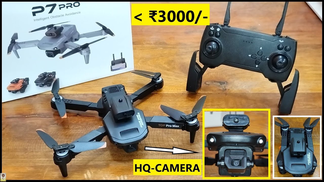 P7 Pro drone🔥 Unboxing | HQ WiFi Camera, 2.6 GHZ & 360° roll, 1800 mAh ...