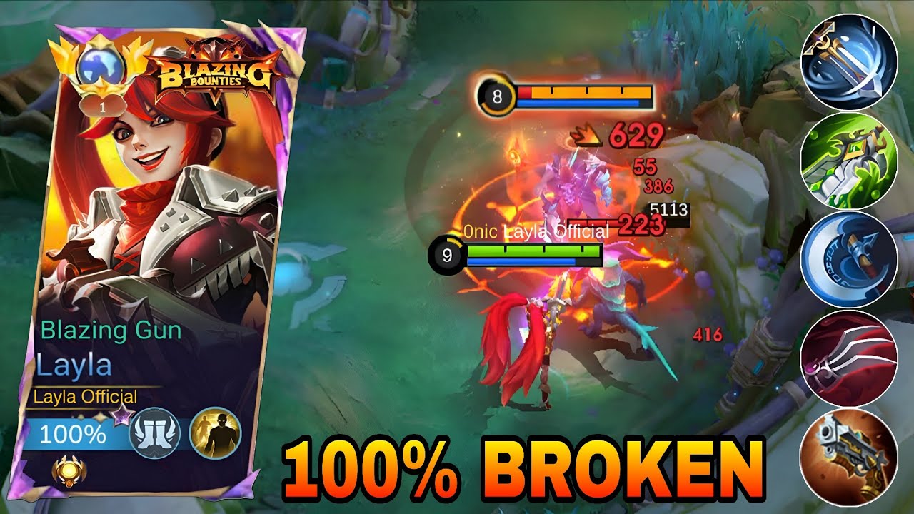 NEW GAMEPLAY LAYLA BEST BUILD ! MANIAC KILLS ! GLOBAL LAYLA BUILD ...