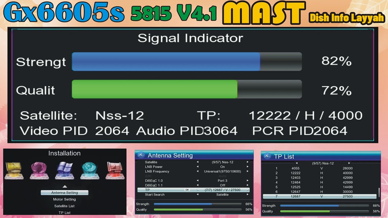 Gx6605s 5815 V4.1 Double Strip Beautiful Zoom Signal Software ...