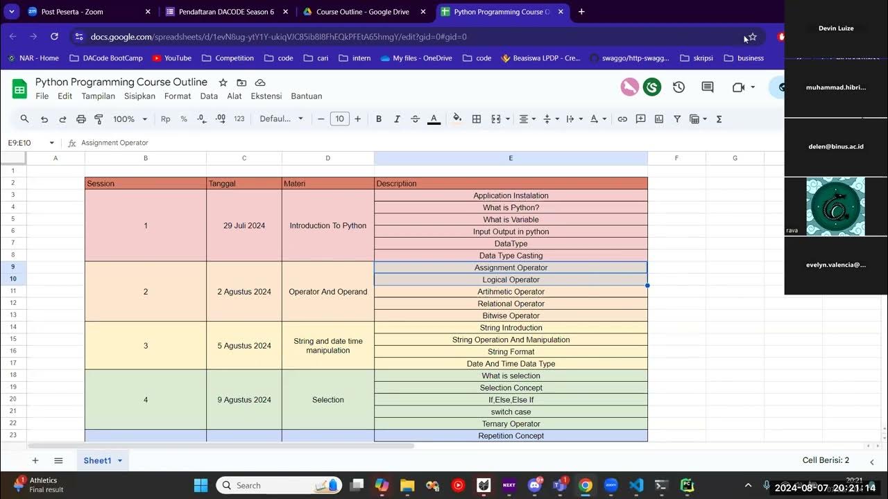 Dacode Season 6 session 3:Python String and String manipulation - YouTube