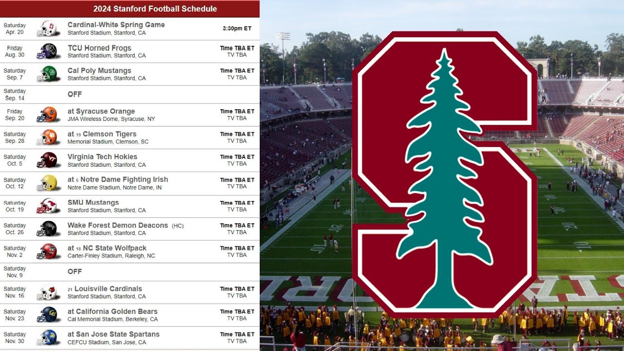 Stanford Football 2024 Schedule Preview & Prediction - YouTube