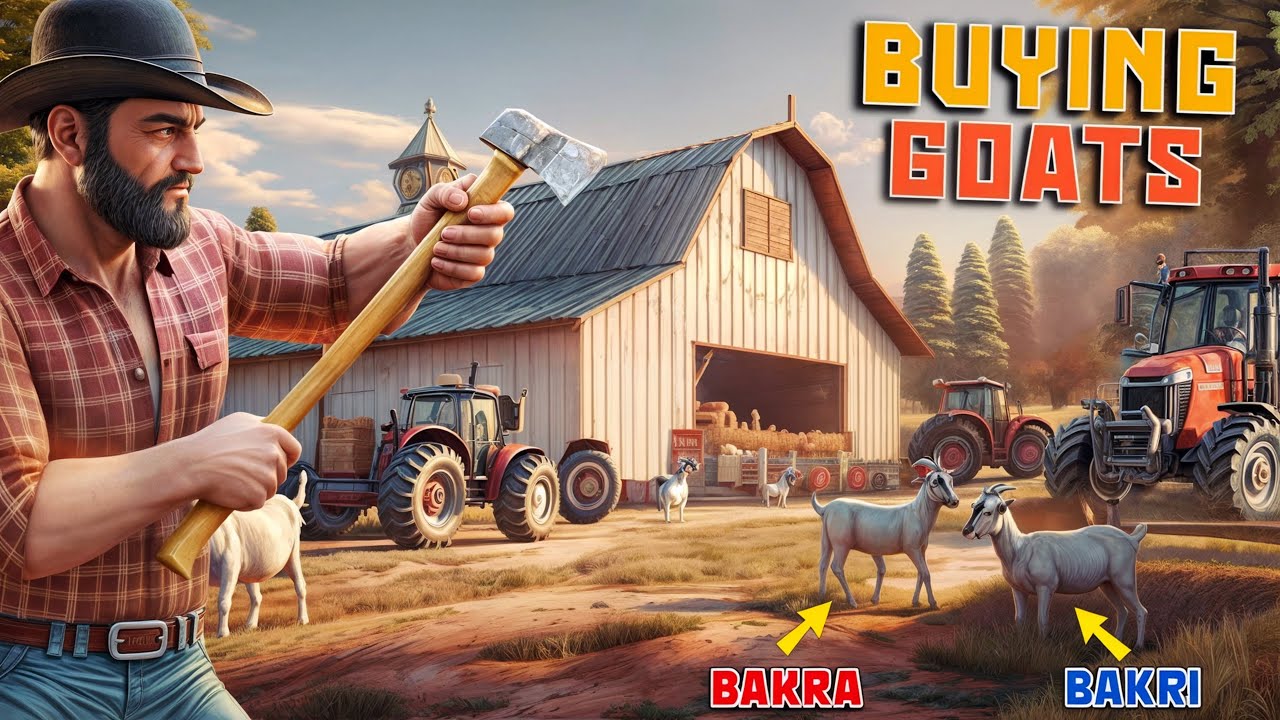 Goats Le aandia mitro🐐EP:12🪴 Ranch Simulator | Spanker Farming @Happy ...