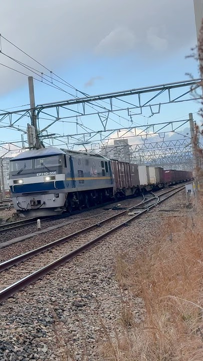 EF210-356【吹】8056ﾚ JR尼崎駅定通 2025.4.15 #貨物列車 - YouTube