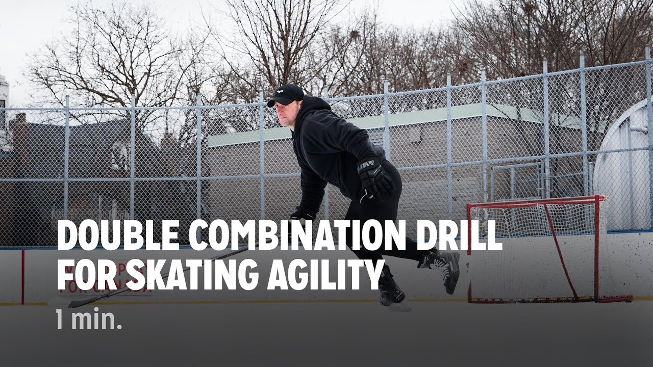 Double Combination Drill For Skating Agility - YouTube