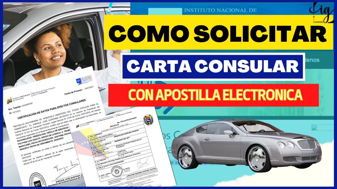 Cómo Solicitar la Carta Consular con Apostilla Electrónica | LICENCIA ...