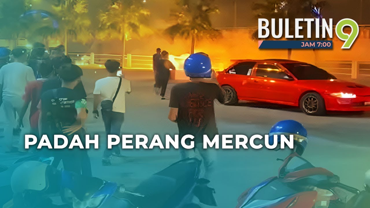 Empat Lelaki Terlibat Perang Bunga Api Ditahan - YouTube