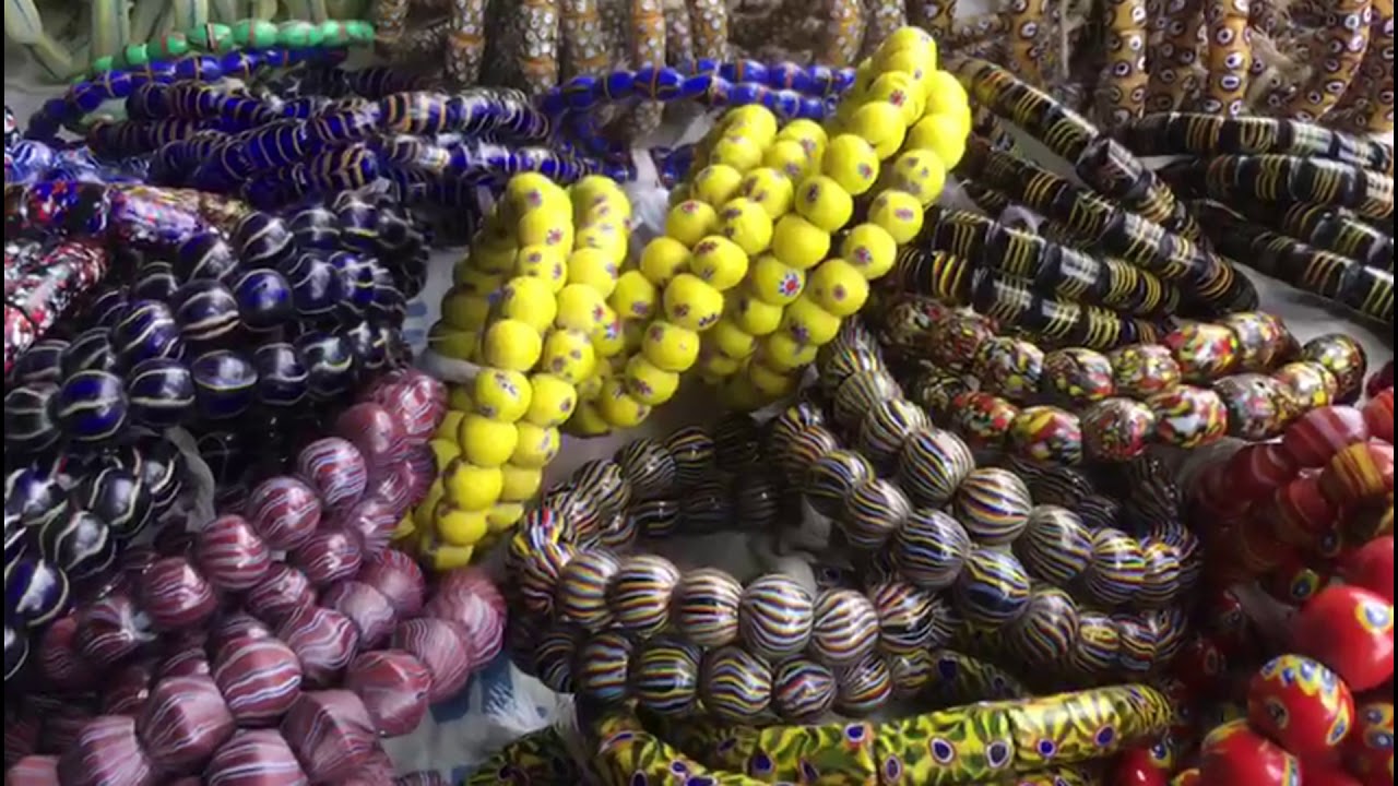 Visiting Local Bead Village In Ghana Beautiful Ghanaian Krobo, Waist ...