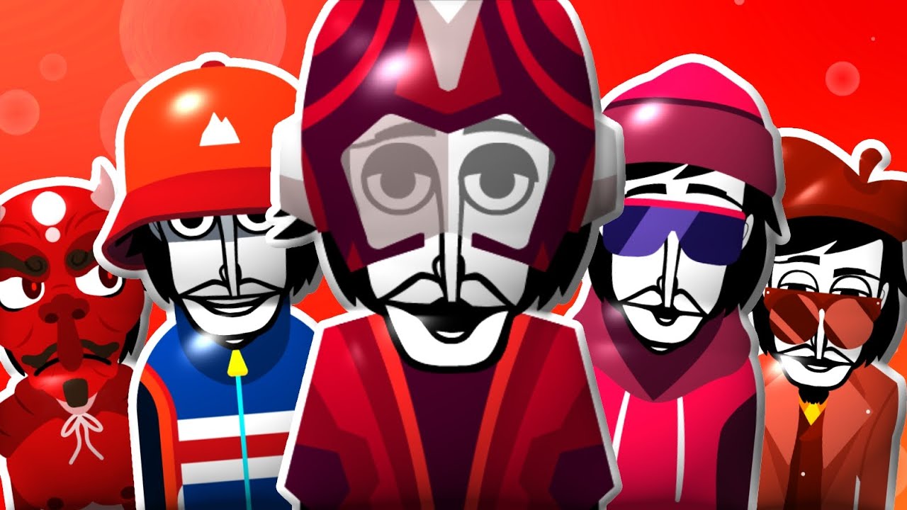 Incredibox all red characters (updated version) - YouTube