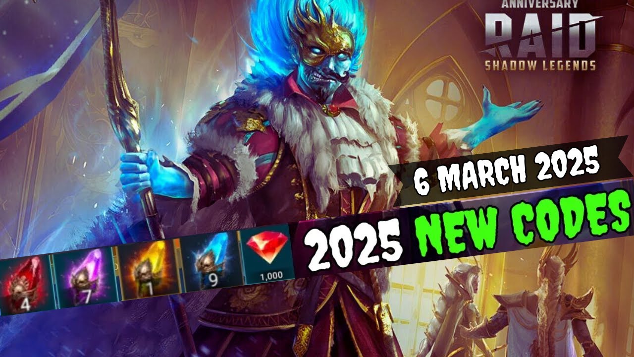 6 MARCH🔥RAID SHADOW LEGENDS PROMO CODES 2025 | RAID SHADOW LEGENDS ...