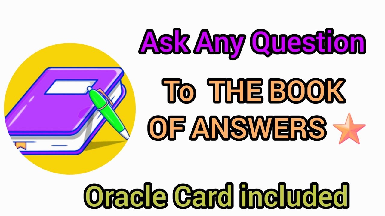 ASK ANY QUESTION TO THE BOOK OF ANSWERS ~ ORACLE GUIDANCE INCLUDED 🧚🏻‍♀ ...