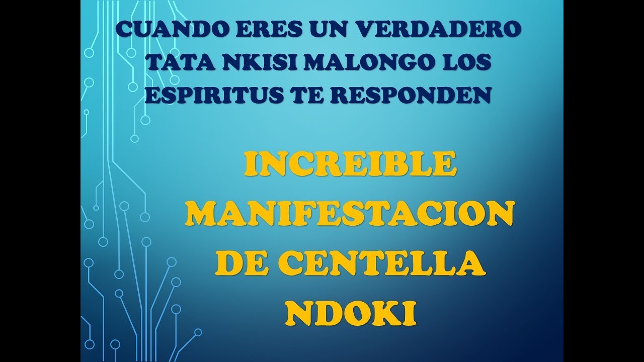 MANIFESTACION DE CENTELLA NDOKI - YouTube