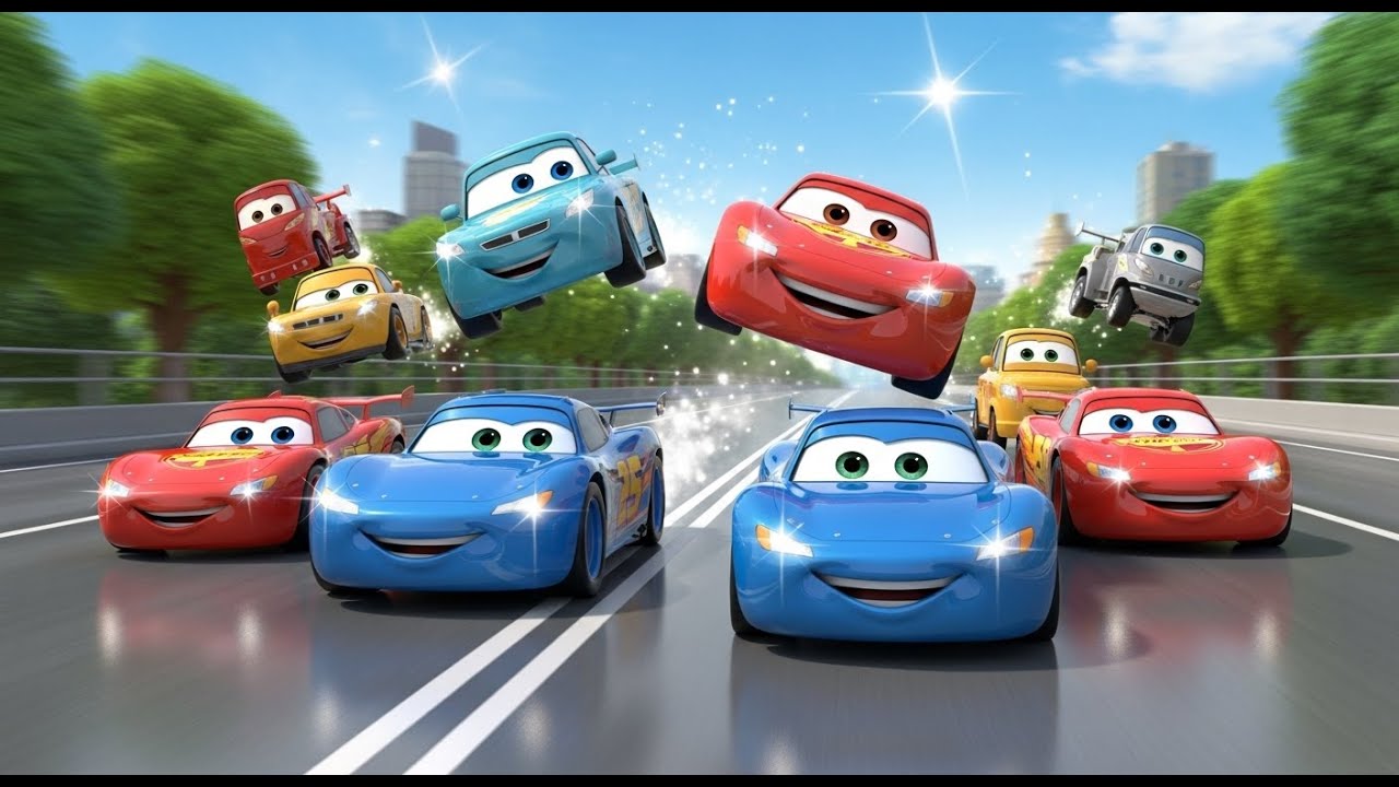 Counting Fast Cars Zooming By | Nursery Rhyme Song for Kids - YouTube