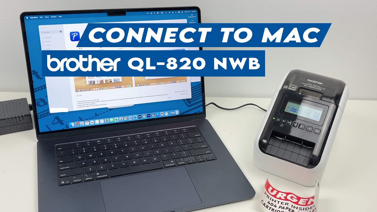 How to Setup a Mac With Your Brother QL-820NWB Label Printer - YouTube