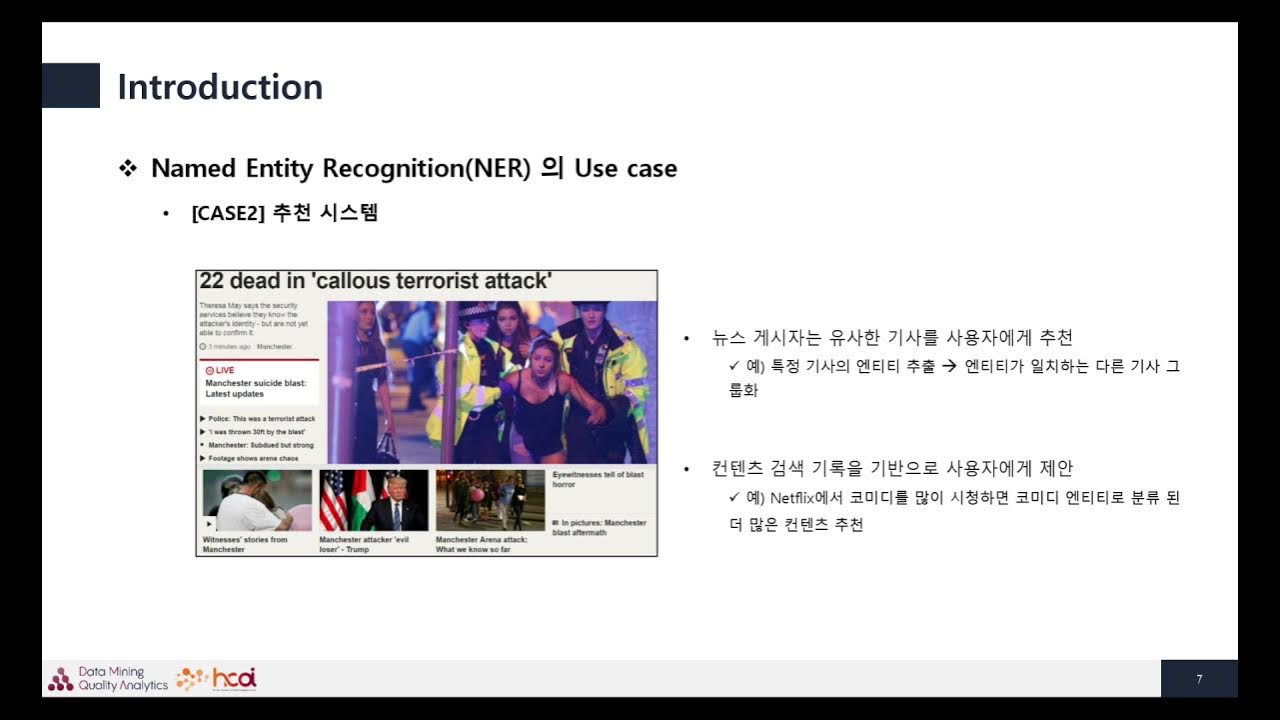 [DMQA Open Seminar] Named Entity Recognition - YouTube