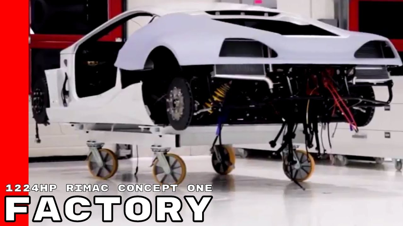 1224HP Electric Hypercar Rimac Concept One Factory - YouTube