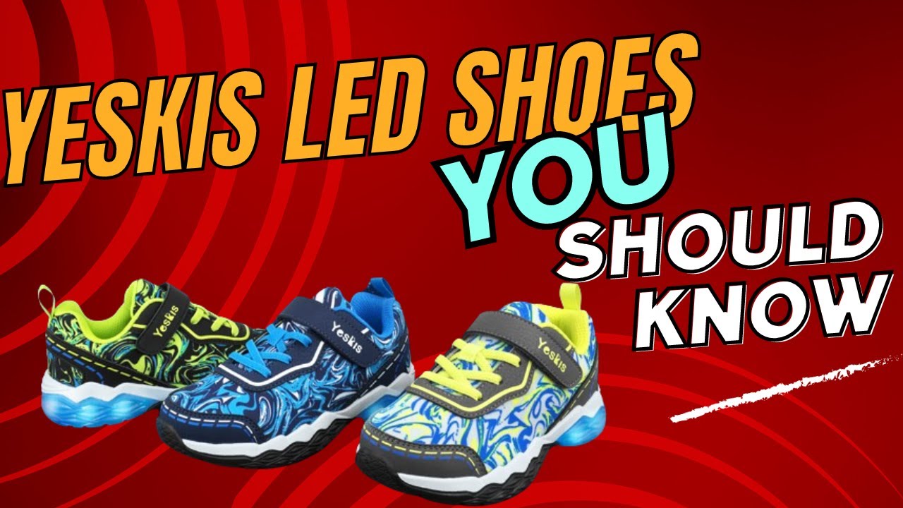 YESKIS Kids Light Up Shoes - YouTube
