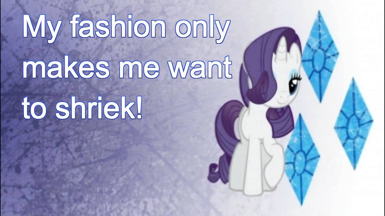 Mlp- The Rules of Rarity Lyrics - YouTube
