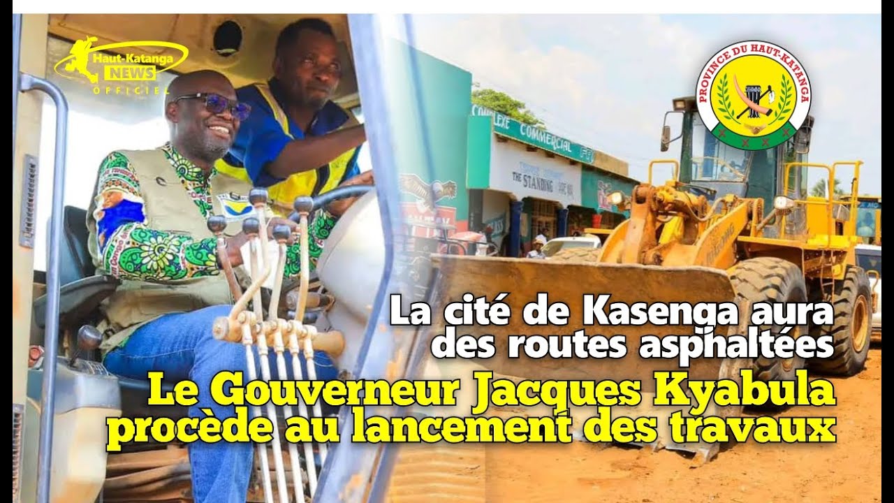 La cité de Kasenga aura des routes asphaltées - YouTube
