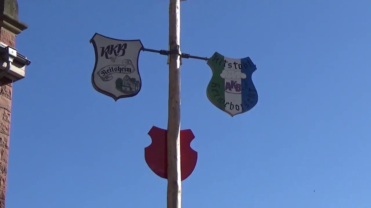 Kerwe Baumaufstellung 2017 Bammental, Germany - YouTube