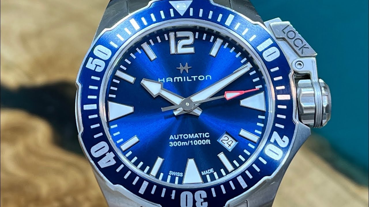 Đồng hồ Hamilton Khaki Navy Frogman H77705145 | Phiên bản nội địa Nhật ...