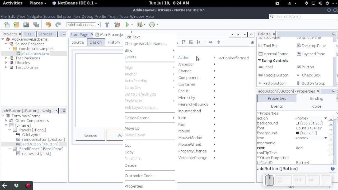 Add Remove List Item Demo - YouTube