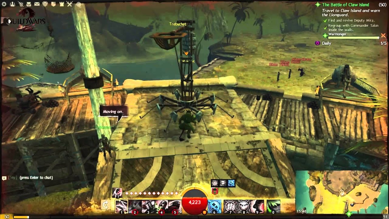 Guild Wars 2 - Priory - Mission 23 - The battle of claw island - YouTube