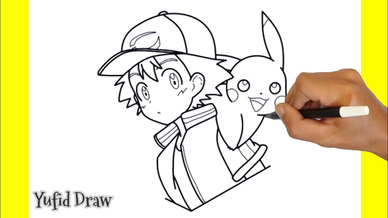 Just Ash Ketchum Drawing EGG Studio Anime Ash Ketchum Charizard