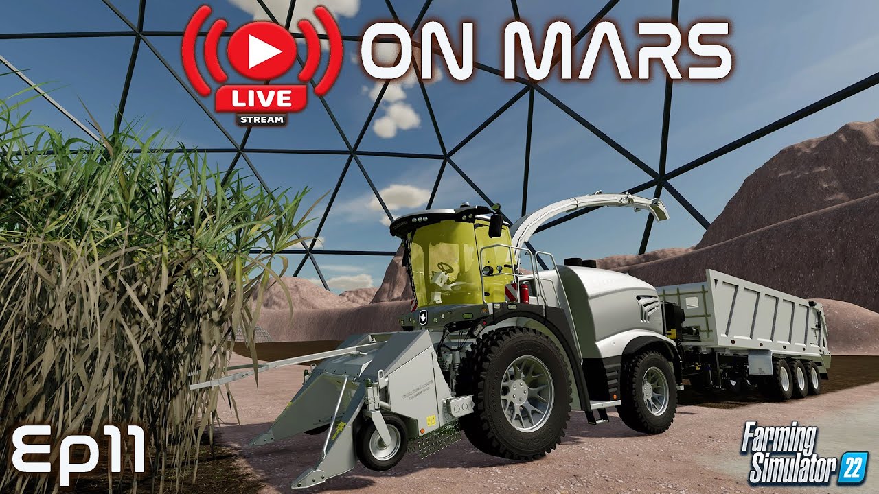 FS22 | “LIVE” SUGARCANERY | #11 | MARS the MISSION | Farming Simulator ...