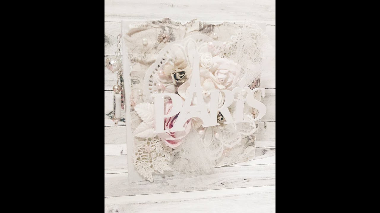 SHABBY BRAG BOOK TUTORIAL | MINI ALBUM | TUTORIALS #TEAM TYLER - YouTube