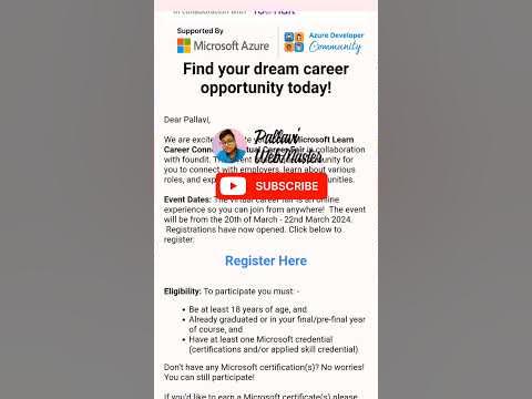 Microsoft Learn Career Connected Virtual Career Fair ️||# ...
