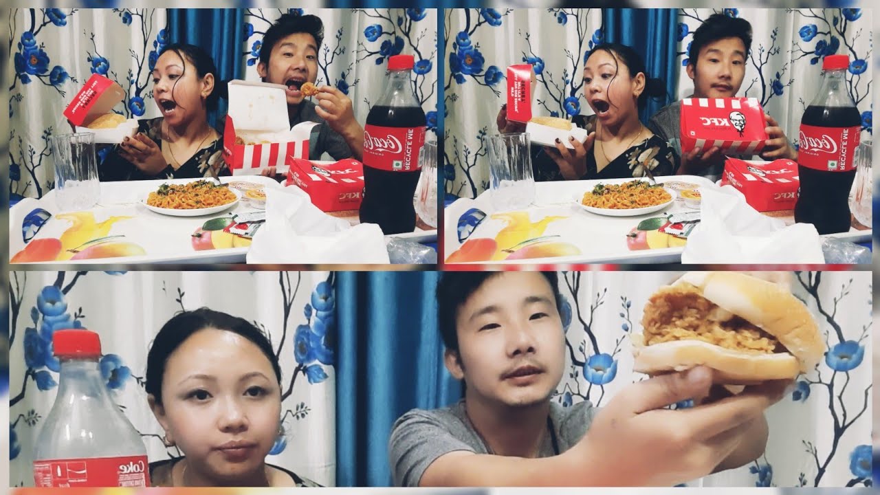 KFC🍗🍔 mukbang||our third mukbang video||D&G Vlog🌠 - YouTube