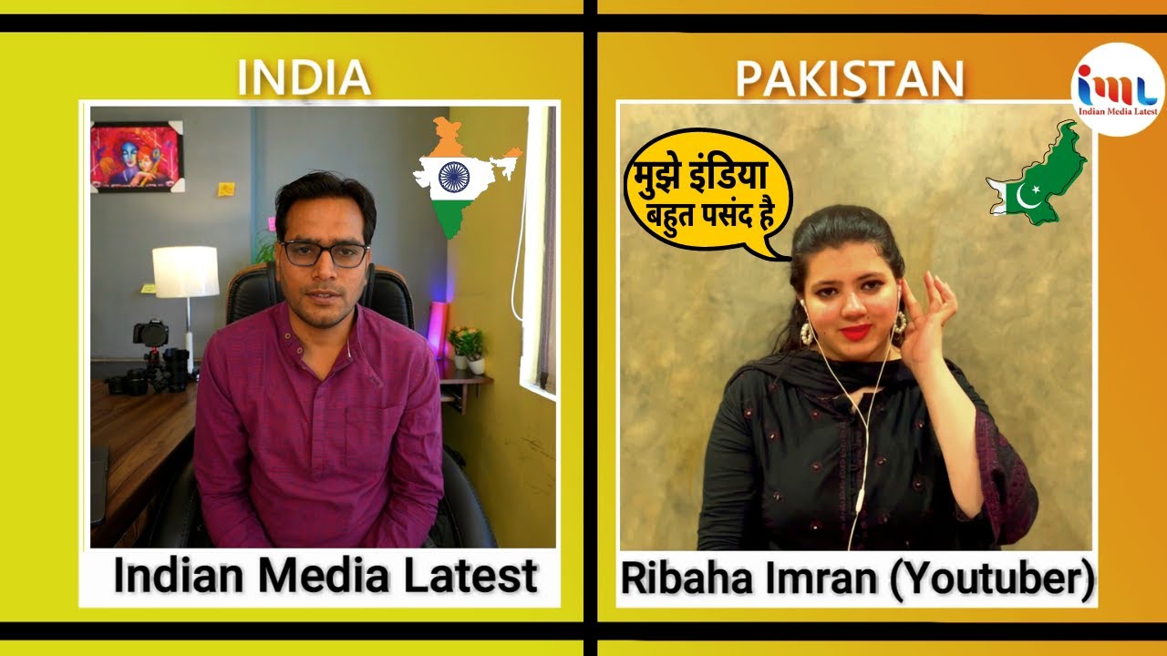 Pakistani YouTuber Ribaha Imran’s interview | India vs Pakistan - YouTube