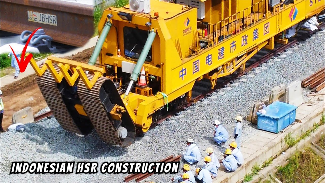Monster Vehicles on Indonesia's HSR Construction (Whoosh Jakarta ...