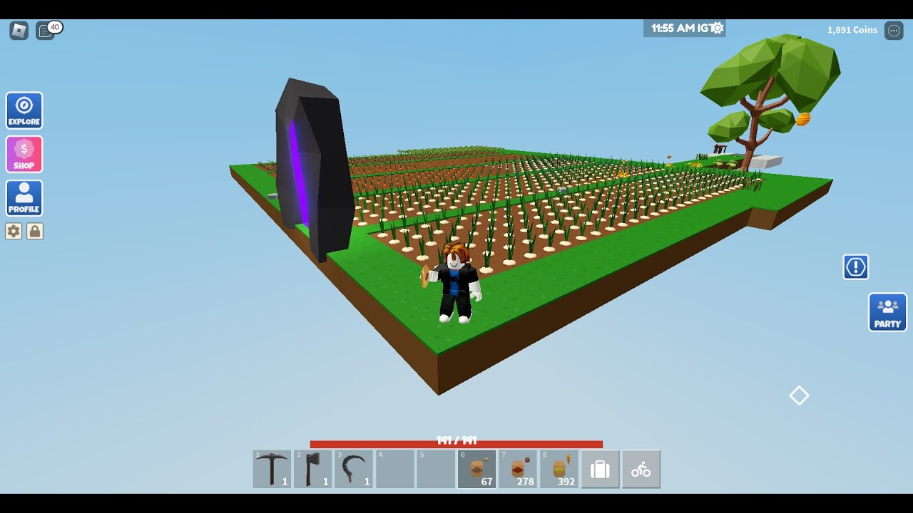 EP#4 - [FunPlay!] Newbie11 - One Block (Axe, Grass, Sapling, Workbench)! in Roblox : Islands 👩‍🌾 ...