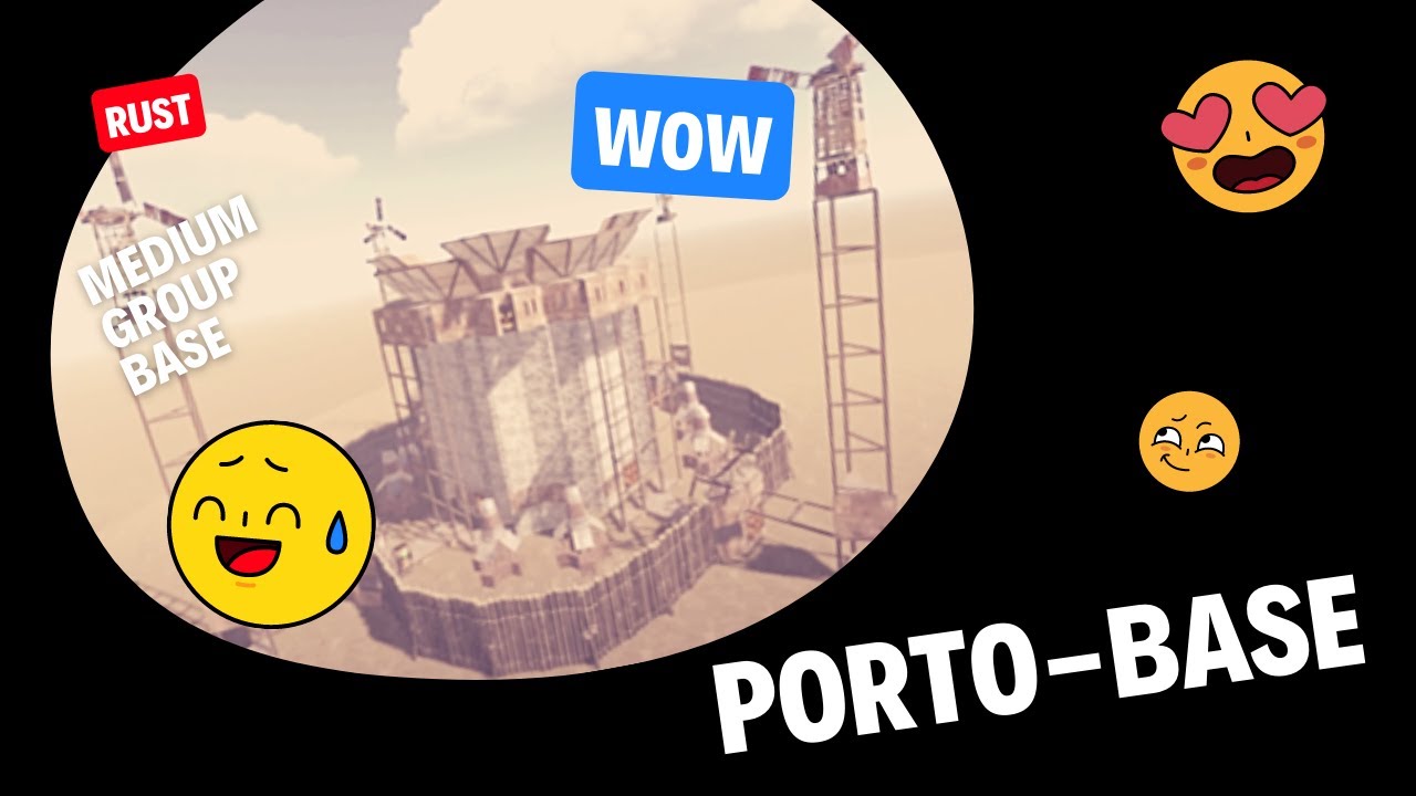 The BEST 5x5 in RUST! -PORTO Base Design - YouTube