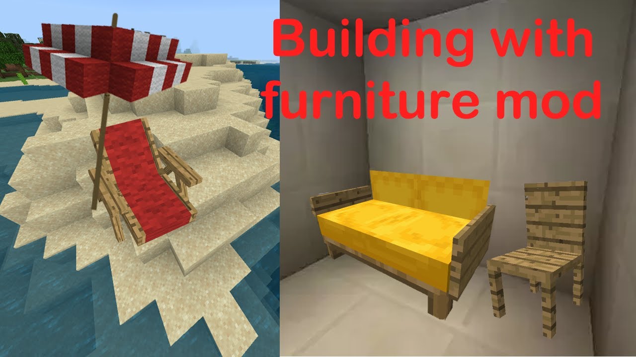 Building with furniture in Minecraft! - YouTube