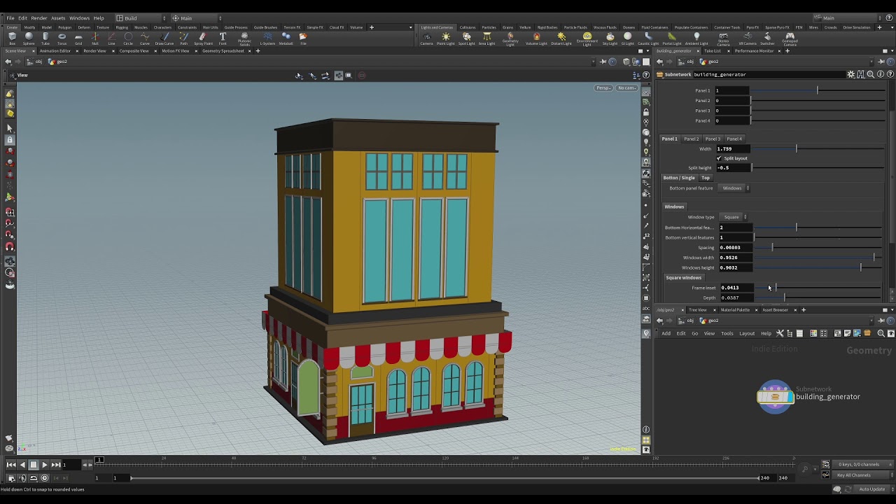 Building generator houdini - YouTube
