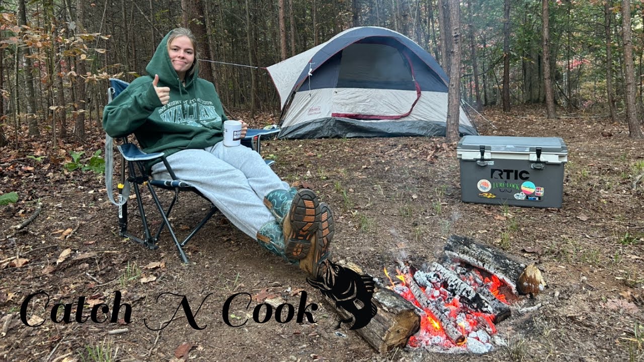Overnight Camping with Catch N Cook - YouTube