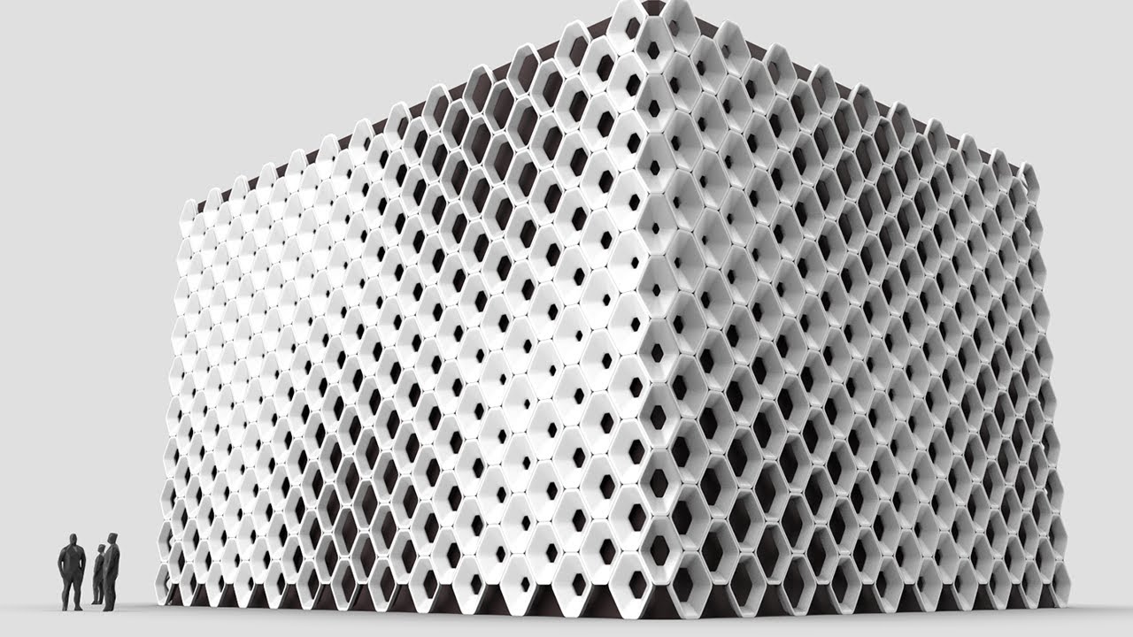 # 016 : Hexagonal Pattern Facade | Rhino Grasshopper Tutorial | 라이노 그래스 ...