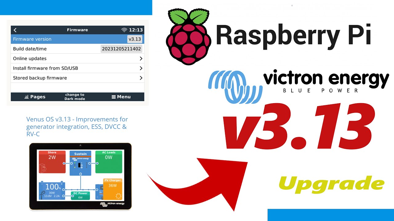 Victron VenusOS UPGRADE v3.13 | Raspberry Pi 2 and Pi 4 - YouTube